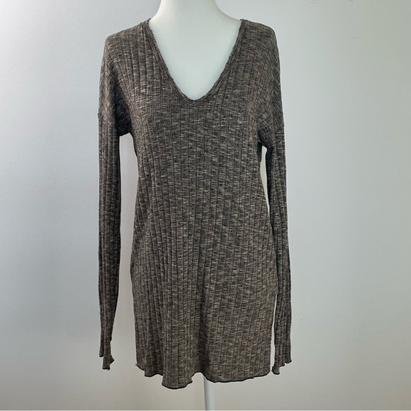 Michael Stars | Tops | Michael Stars Wide Rib Tunic In Oatmeal Heather ...